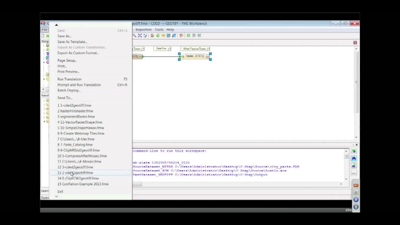 Resample raster images and translate between different raster formats ...