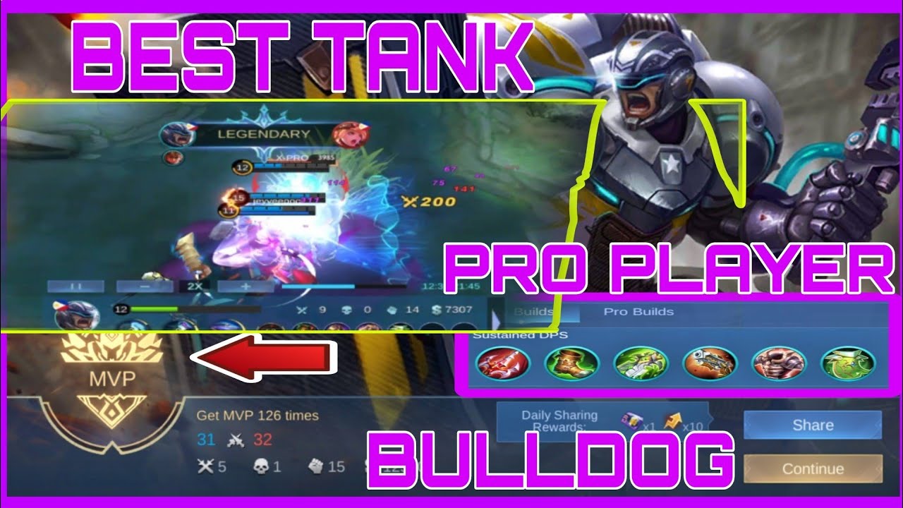 PRO JOHNSON NI BULLDOG NILABAS NA BEST TANK MLBB @renwagaming - YouTube