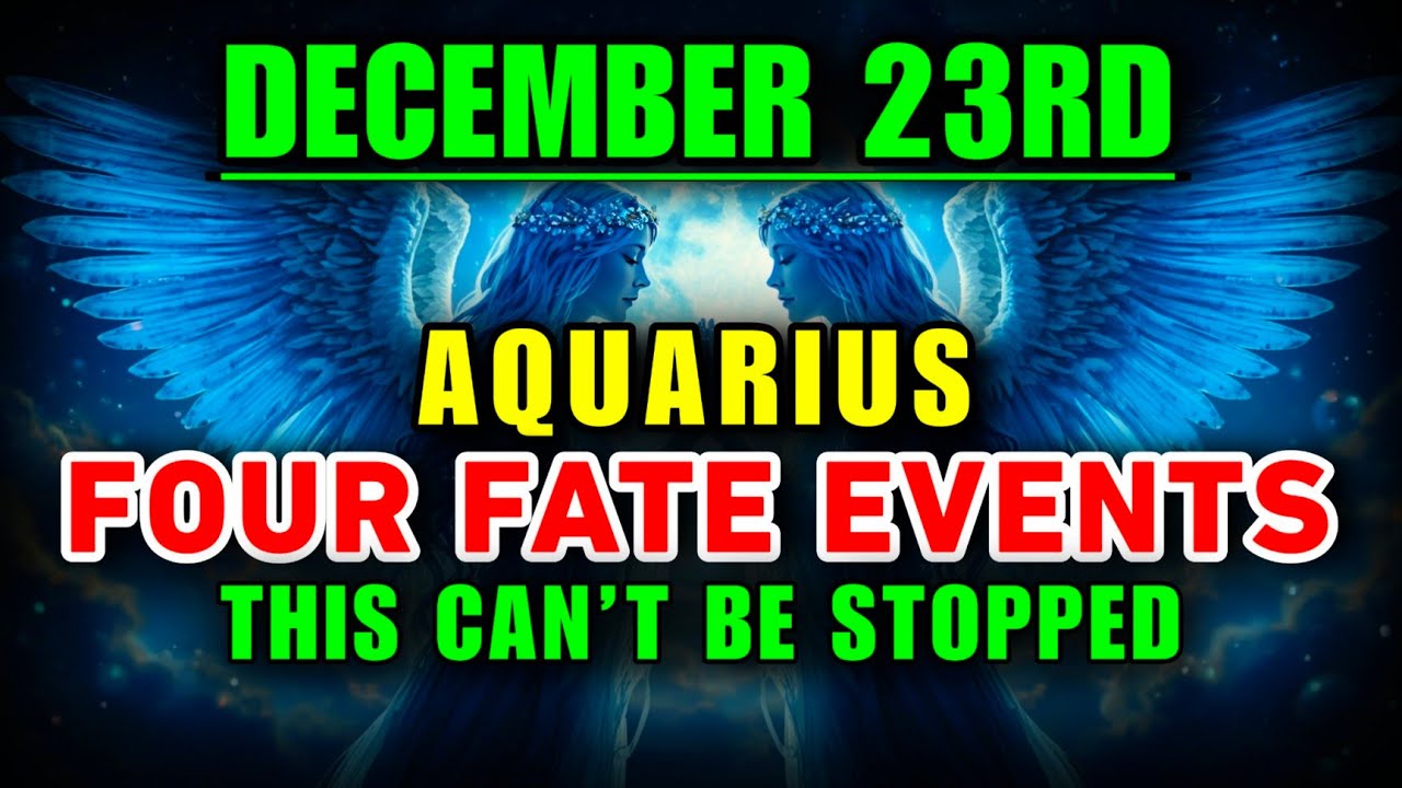 👉 Aquarius ♒ December 23 ⚠️ A Hidden Door Opens at Night — 4 Fate ...