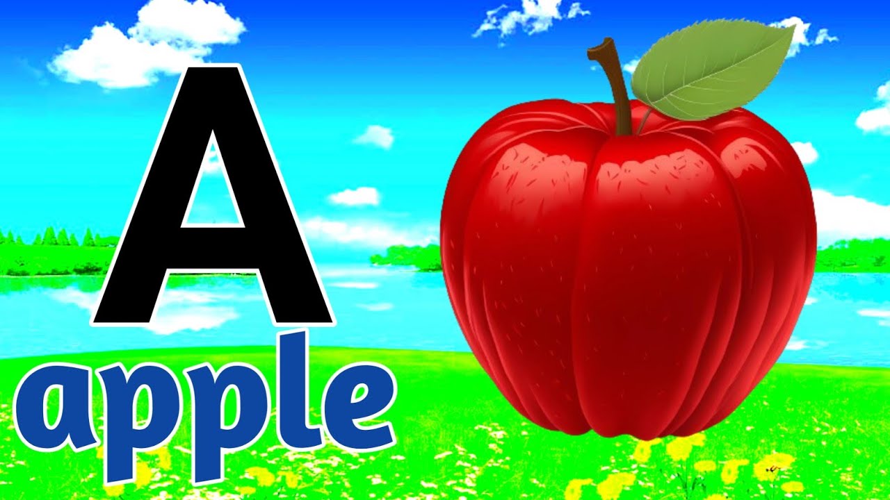 one two three counting, alphabet, ABCD poem,a for apple #kidssong - YouTube