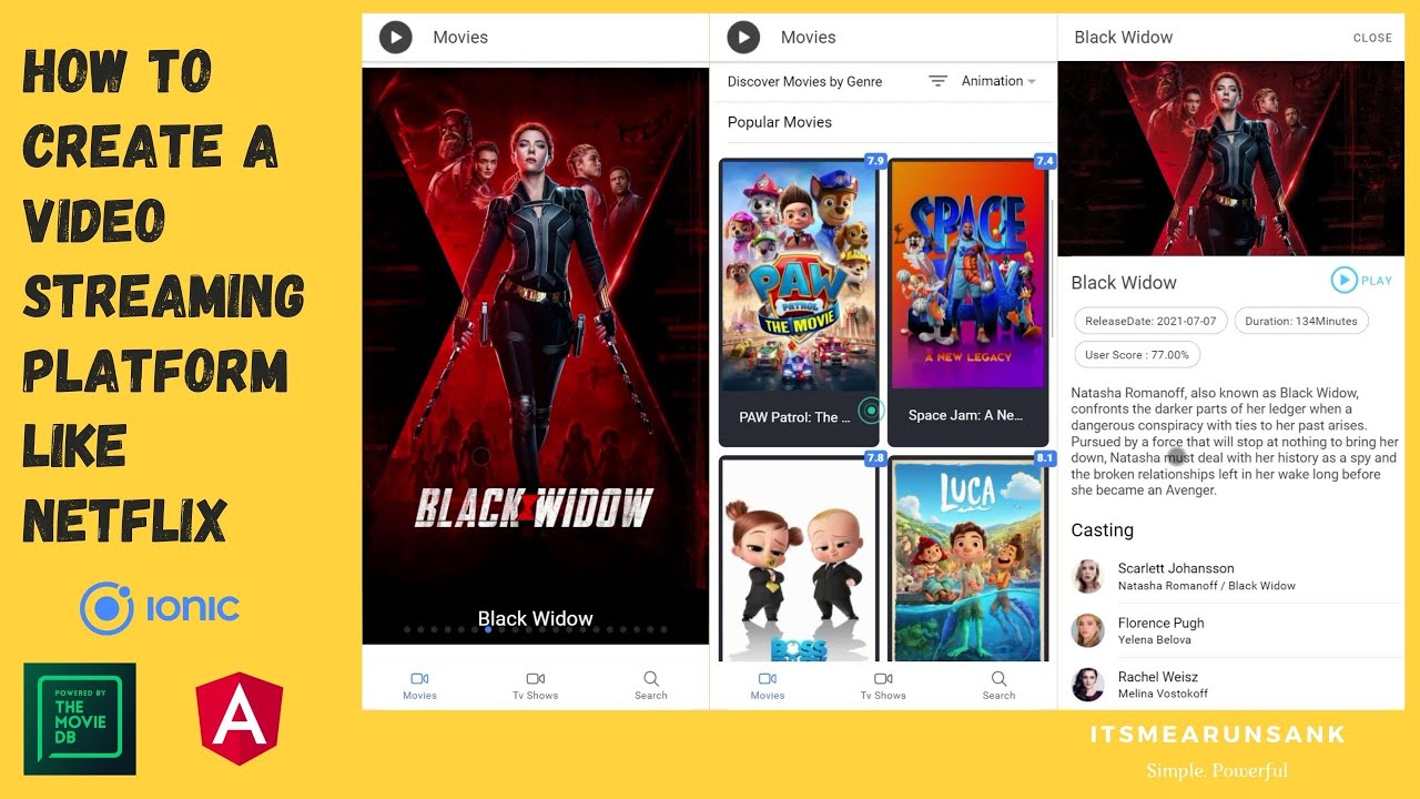 How To Create A Video Streaming Platform Like Netflix Using Ionic Framework And Angular Youtube