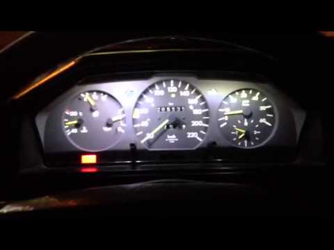 Mercedes W124 led tacho - YouTube