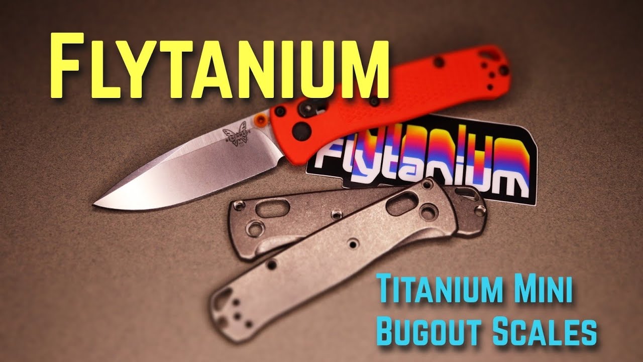 Installing The Flytanium Titanium Scales For The Benchmade Mini Bugout ...