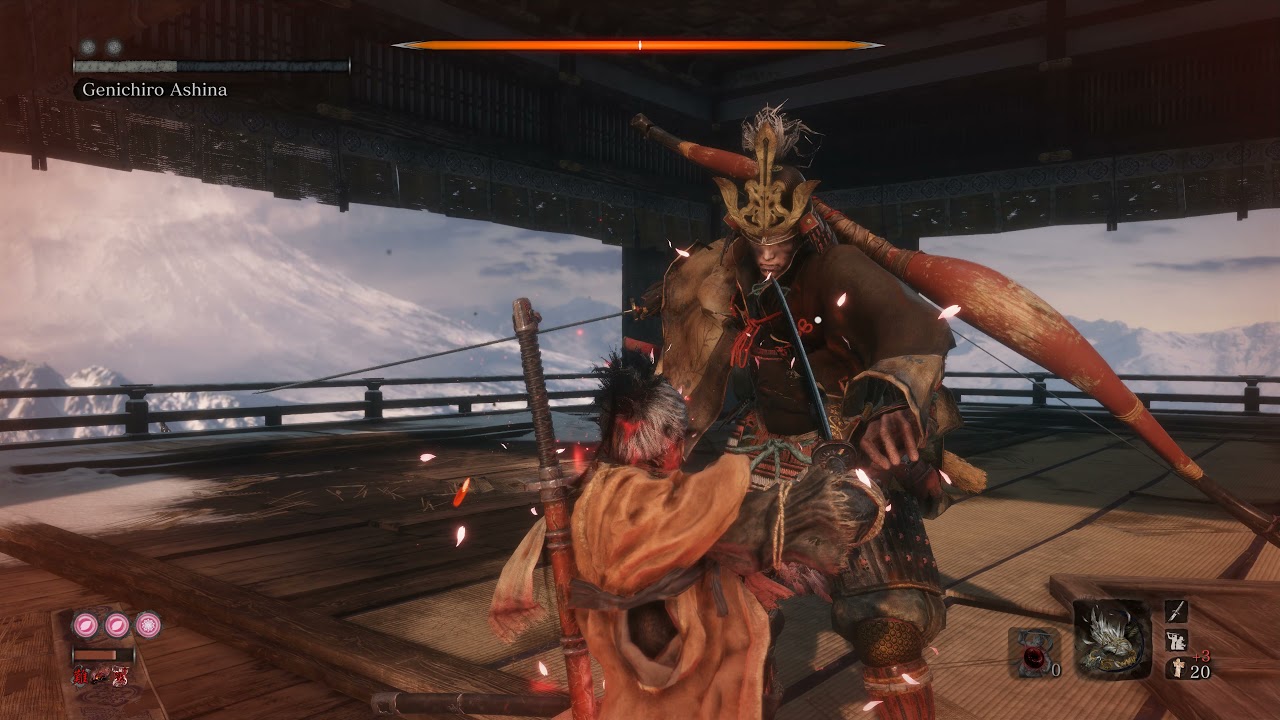 Sekiro - Genichiro (Reflection) VS Mist Raven + Ashina Cross - YouTube