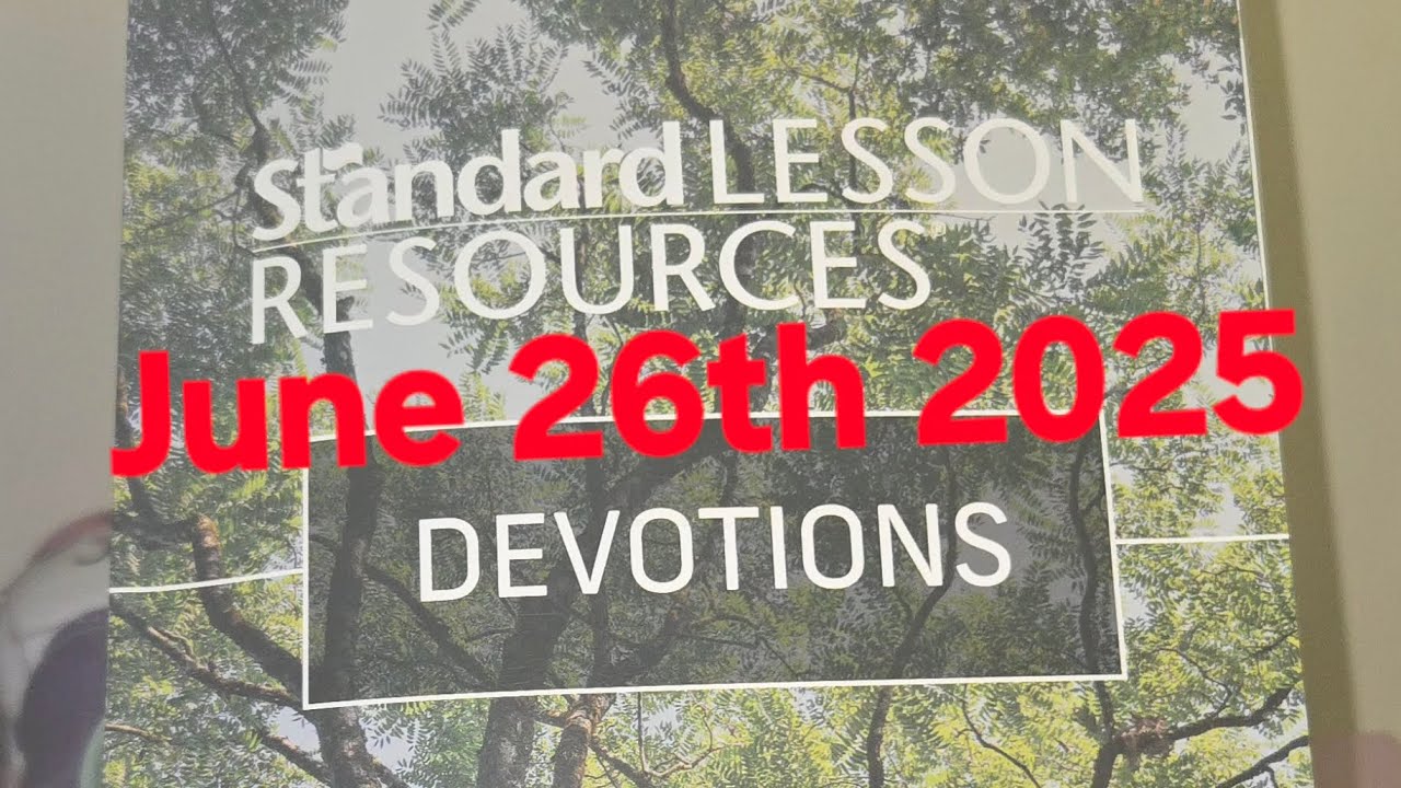 June 26th 2025 summer devotion. - YouTube