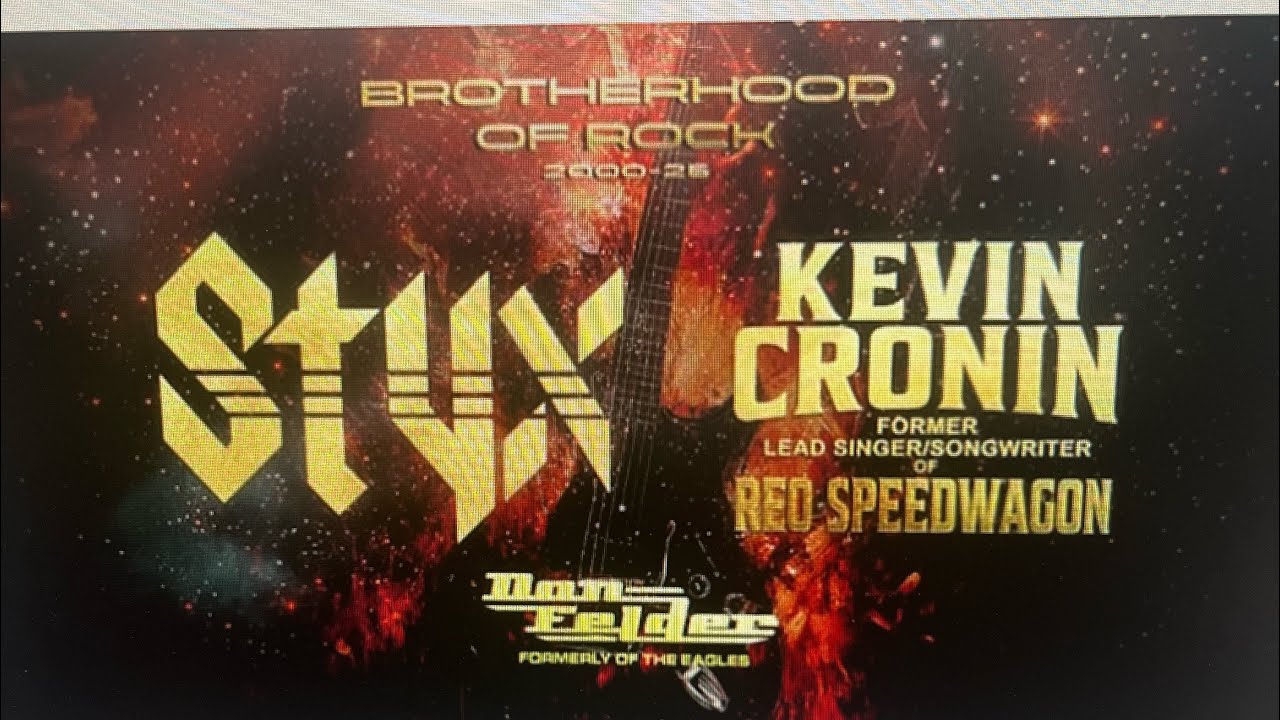 Styx & Kevin Cronin Announce Tour Affectively Ending REO Speedwagon ...