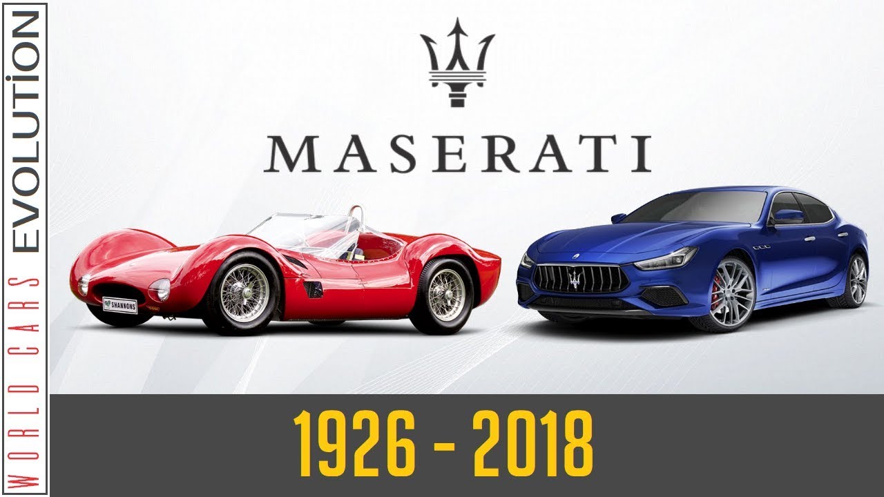 W.C.E - Maserati Evolution (1926 - 2018) - YouTube