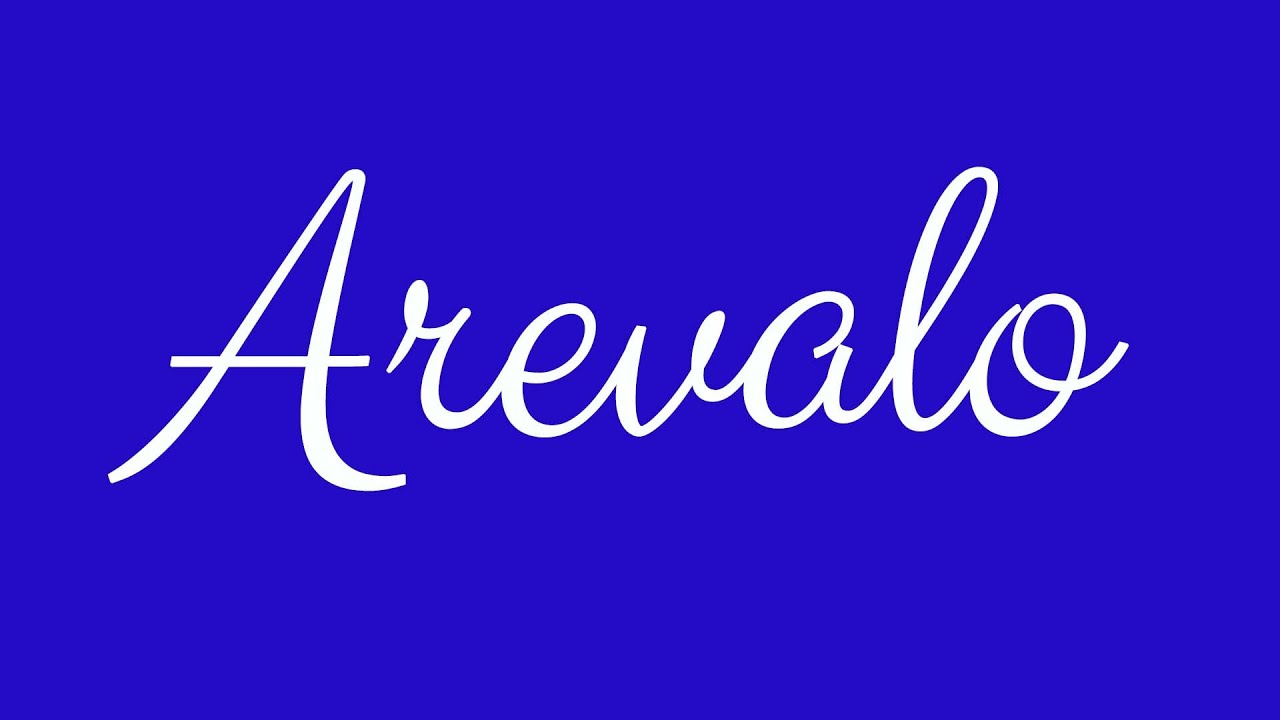 Arevalo English Cursive Handwriting Tutorial - YouTube