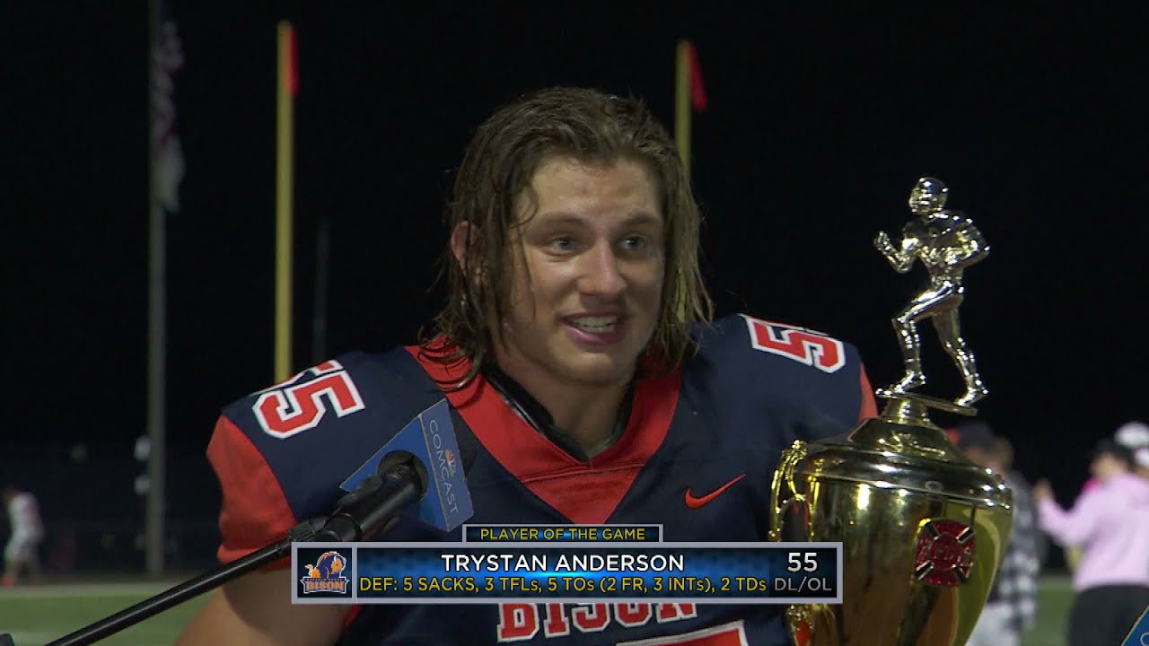Trystan Anderson, Buffalo Grove Football - CN100 Player of the Game ...