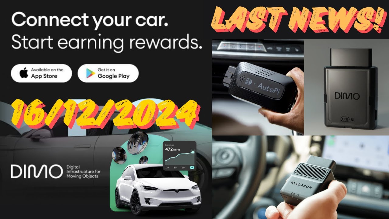 Update DIMO Rewards & Last News! Monetize Data of your CAR: LTE R1 ...