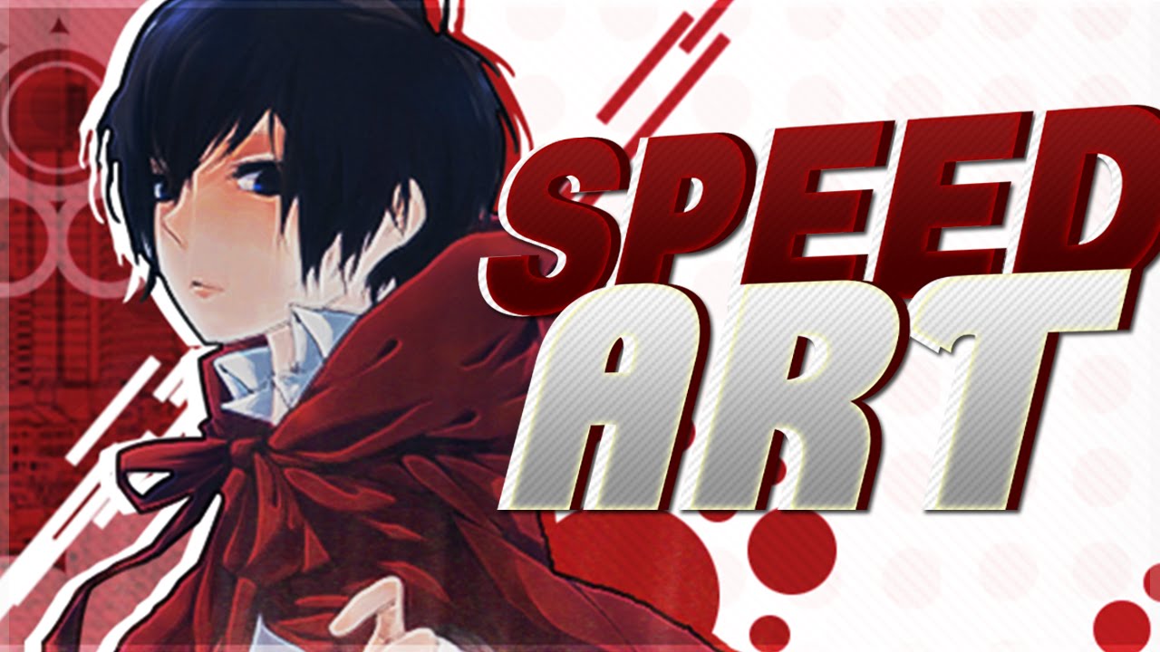 SPEED ART | ANIME MANGA CHARACTER | BANNER | BETOM - YouTube