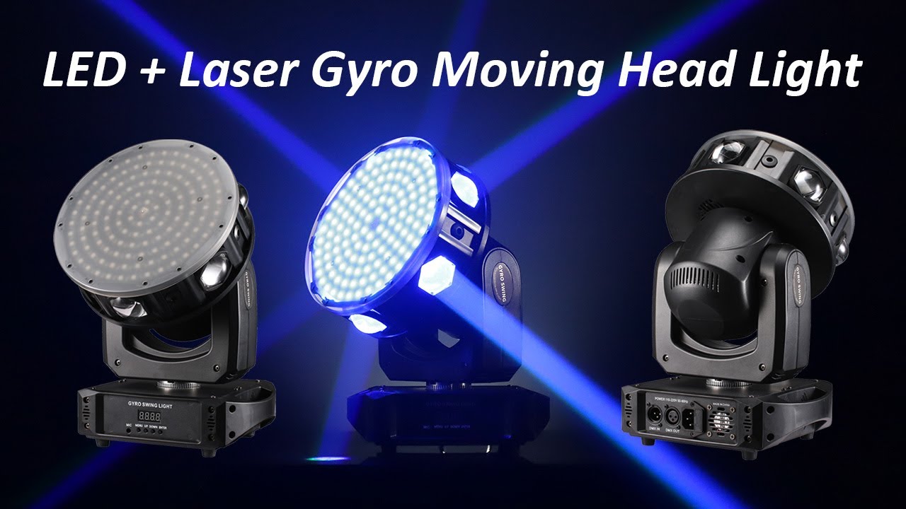 LED + Laser Gyro Moving Head Light - YouTube