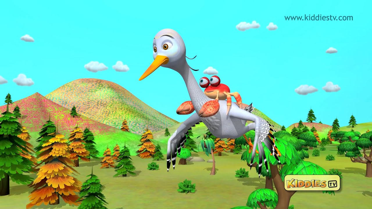 Crane and the crab moral stories for kids | Moral story for kids and ...