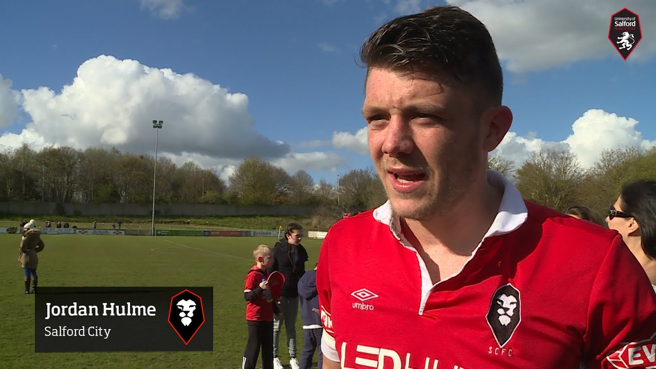 Salford City 3-2 Workington - Jordan Hulme post-match interview - YouTube