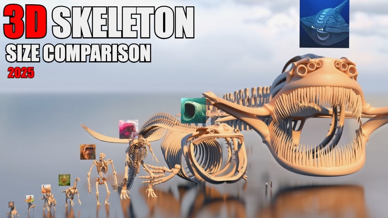 The Ultimate 3D Size Comparison of Animal, Dinosaur, Sea Monster ...