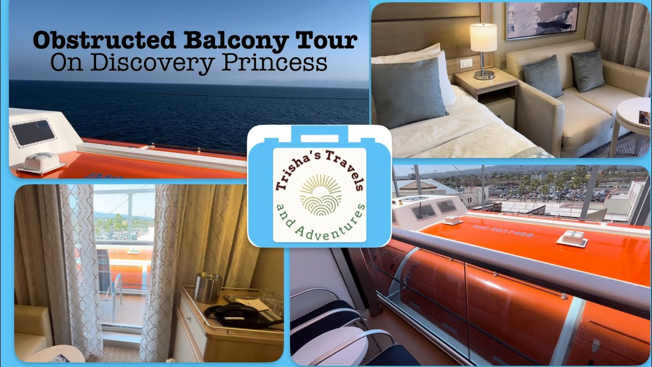 Obstructed Balcony stateroom tour on Discovery Princess E318 @Trishas ...
