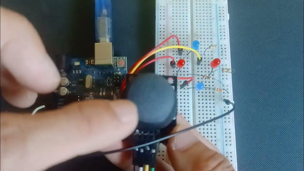 Joystick Module Control 4 LEDs Indicate As Direction - YouTube