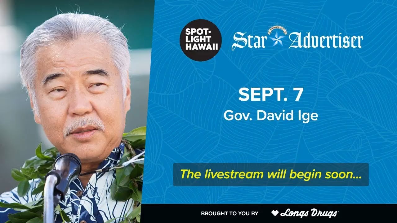 Gov. David Ige joins Spotlight Hawaii - YouTube