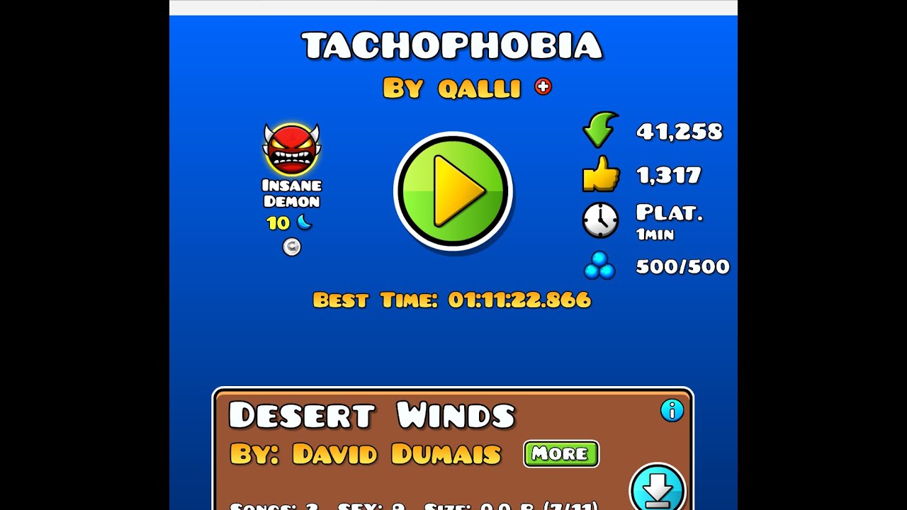 ''TACHOPHOBIA'' [INSANE DEMON] (Geometry Dash) - YouTube