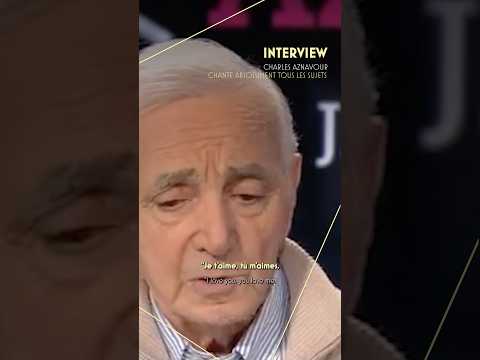 Aznavour a osé abordé des sujets inédits pour l’époque car pour lui : aucun sujet n’était tabou. 🫶