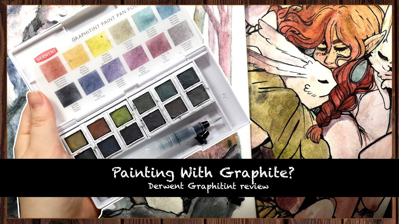 Painting with Graphite?- Derwent Graphitint paint Review - YouTube