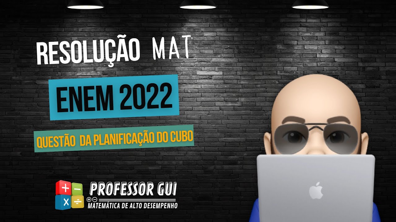 Questão da Planificação do Cubol | ENEM 2022 | Prova Rosa - Questão 161 ...