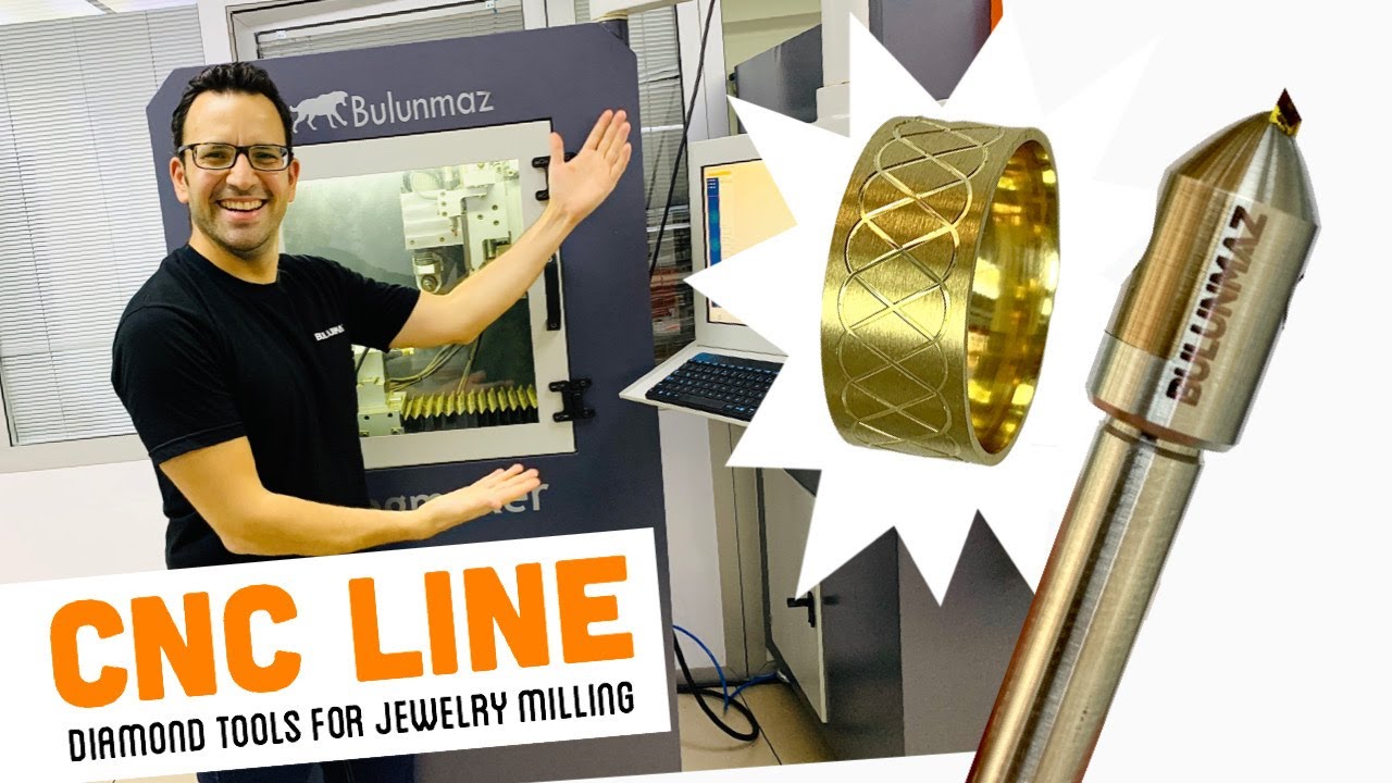 Line Tool for JEWELRY MILLING MACHINE (#BulunmazCNCTools) - YouTube