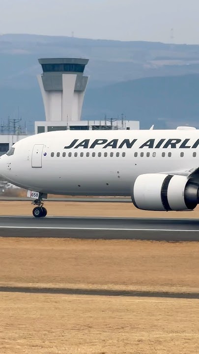 【JA658J】JAL Boeing767-300 阿蘇くまもと空港着陸 #jal #boeing767 #熊本空港 - YouTube
