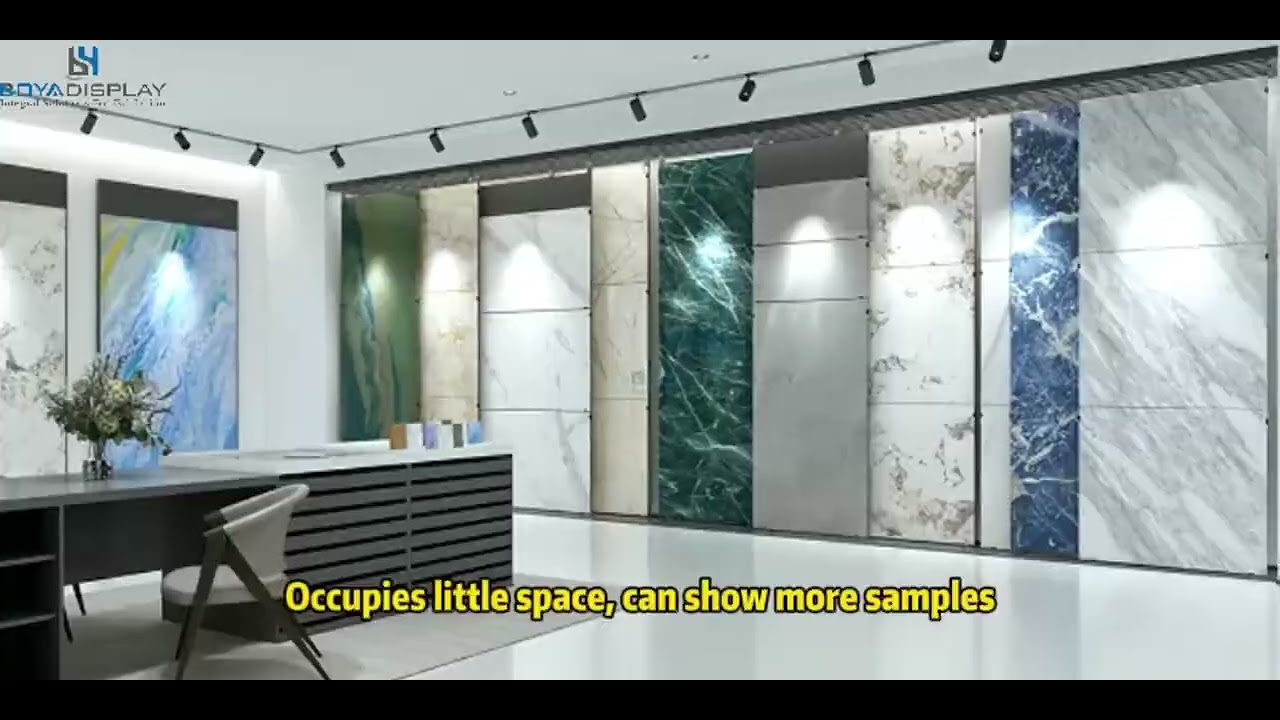 Adjustable push display stand - YouTube