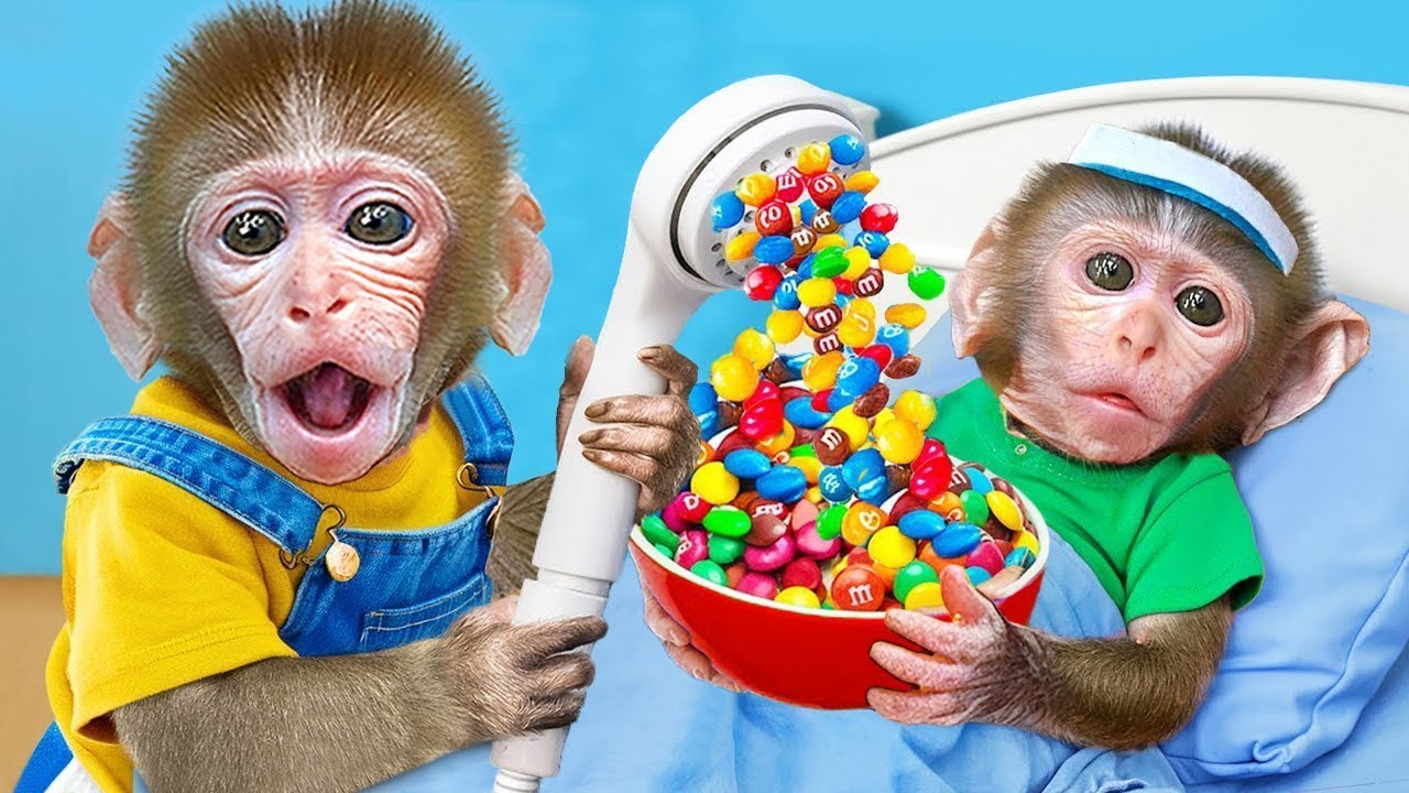Monkey BuBu Pretend Good Brother to Take Care of Sick Baby - MONO BUBU ...