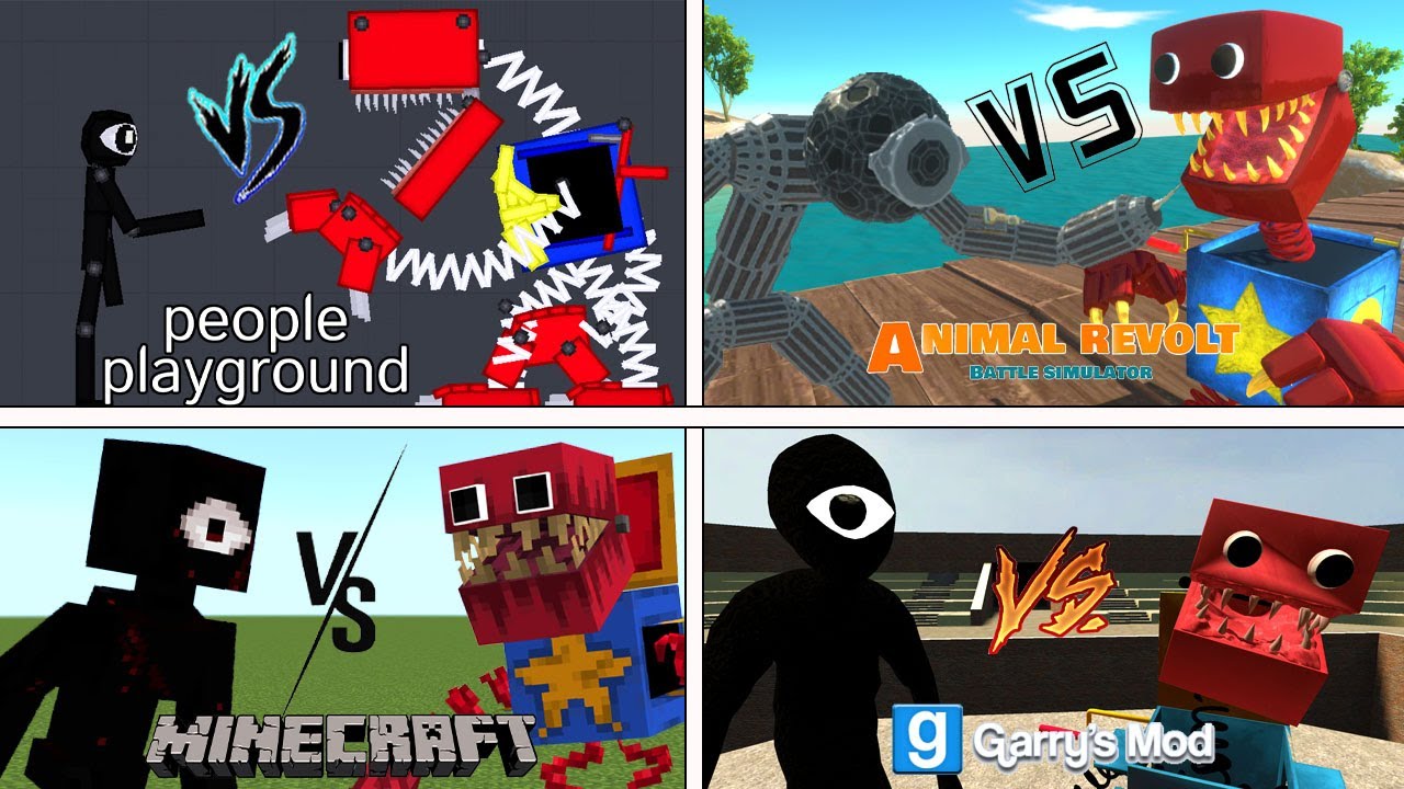 Doors Seek VS Poppy Playtime Boxy Boo in Minecraft, ARBS, Garry's Mod, People Playground - YouTube
