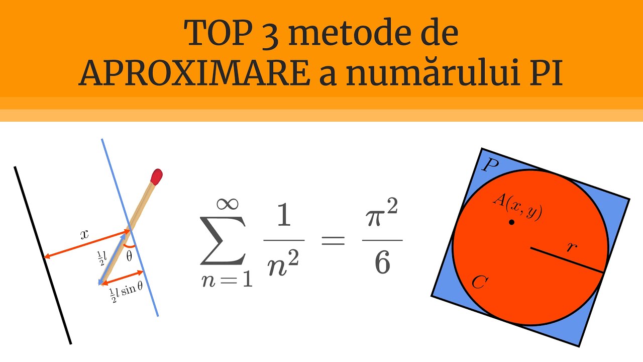 TOP 3 metode de APROXIMARE a numărului PI - YouTube