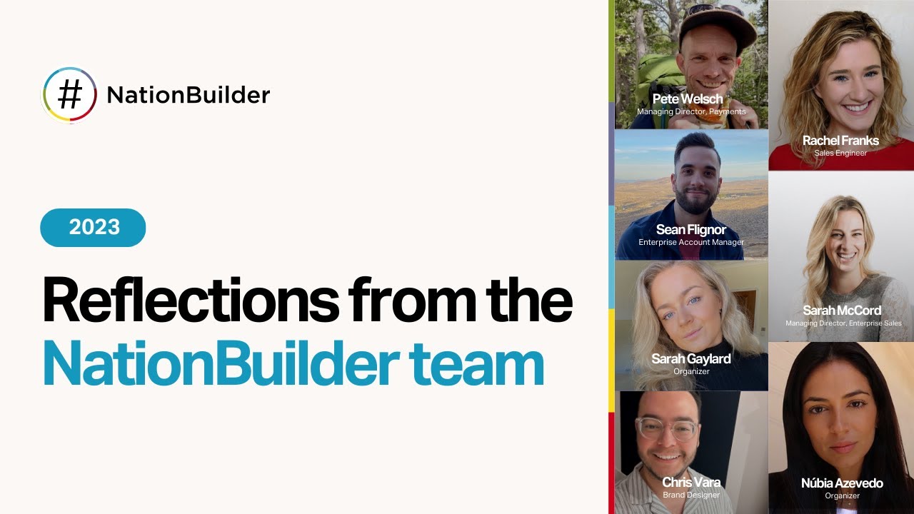 2023 reflections from the NationBuilder team - YouTube