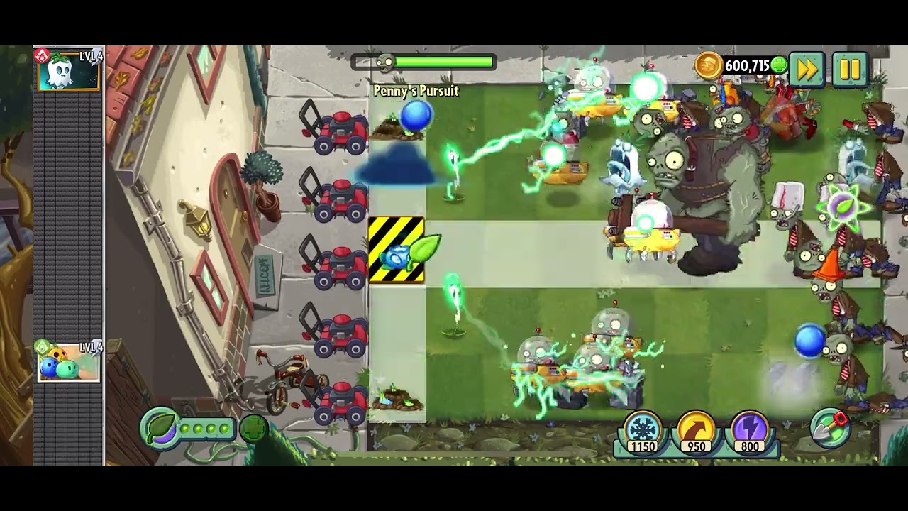 Plants vs Zombies 2 gameplay - Penny’s pursuit - Fern-get me not ...
