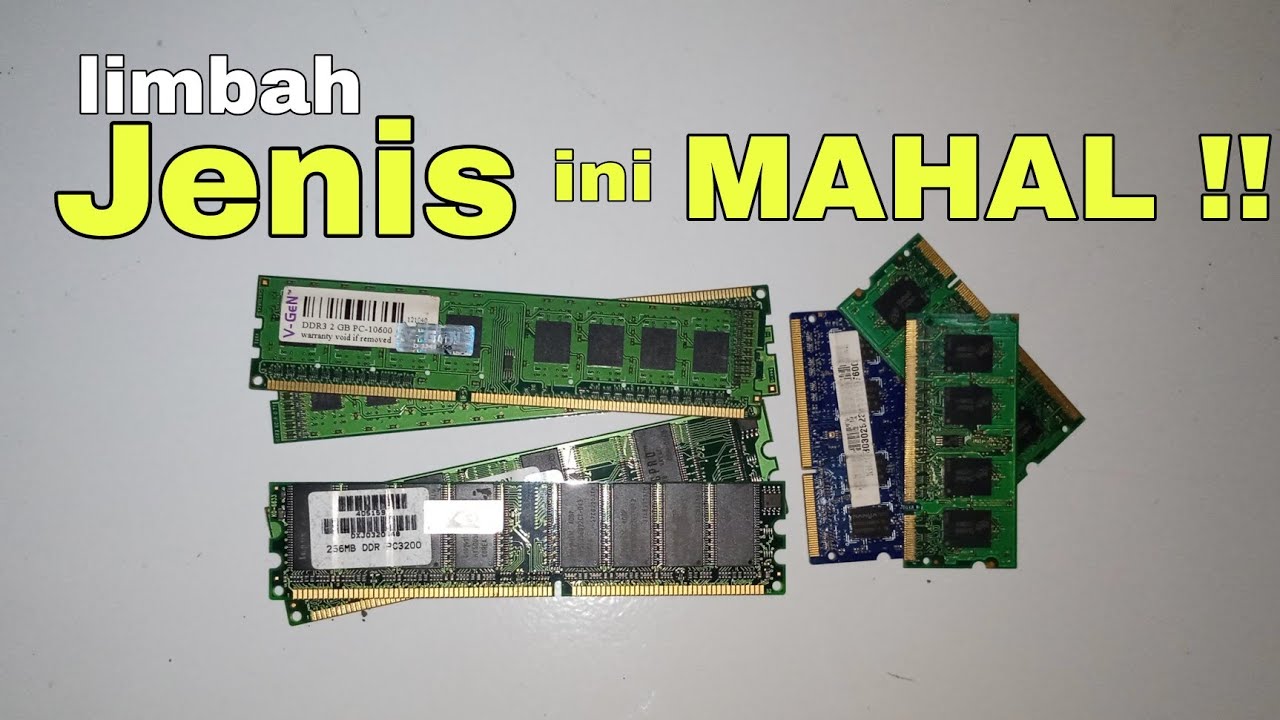 ROSOK MAHAL ‼ Mengenal Jenis RAM DDR komputer dan Laptop di Dunia rosok ...