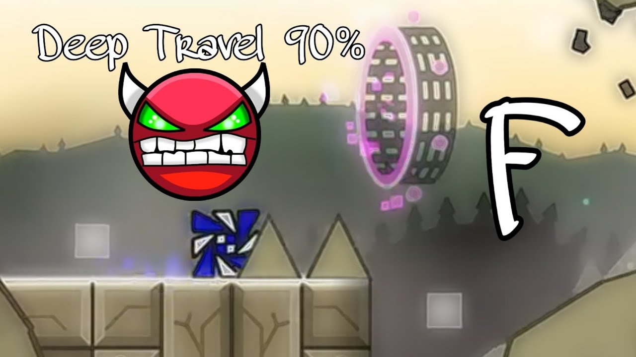 Deep Travel 90% / Geometry Dash - YouTube