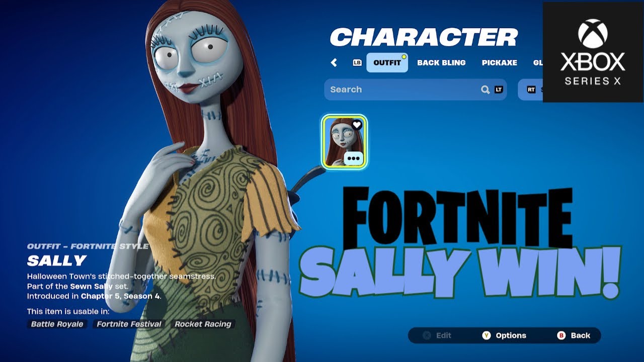 FORTNITE SALLY WIN! XBOX CHAPTER 5 SEASON 4 - YouTube