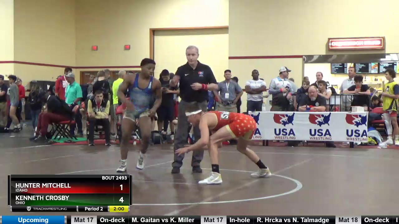 16U 120 Hunter Mitchell Idaho Vs Kenneth Crosby Ohio - YouTube