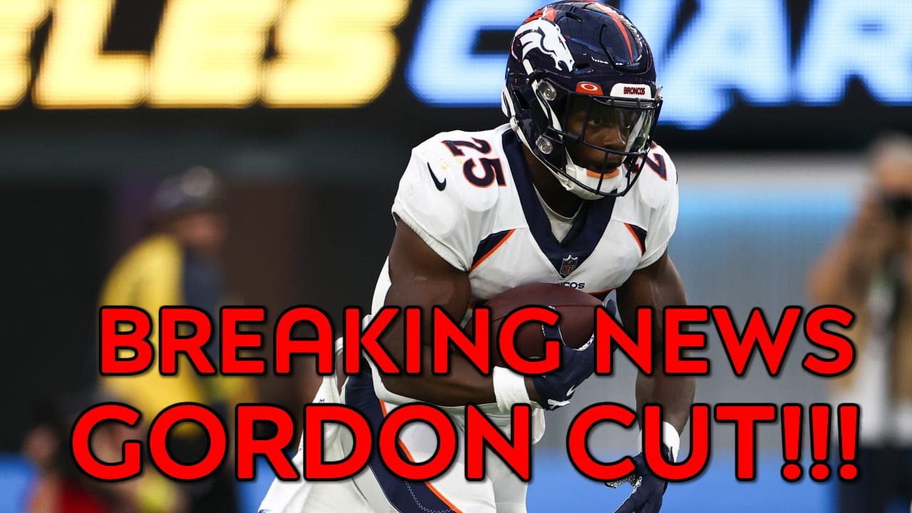 BREAKING NEWS: Denver Broncos WAIVE RB Melvin Gordon III!!! LIVE ...