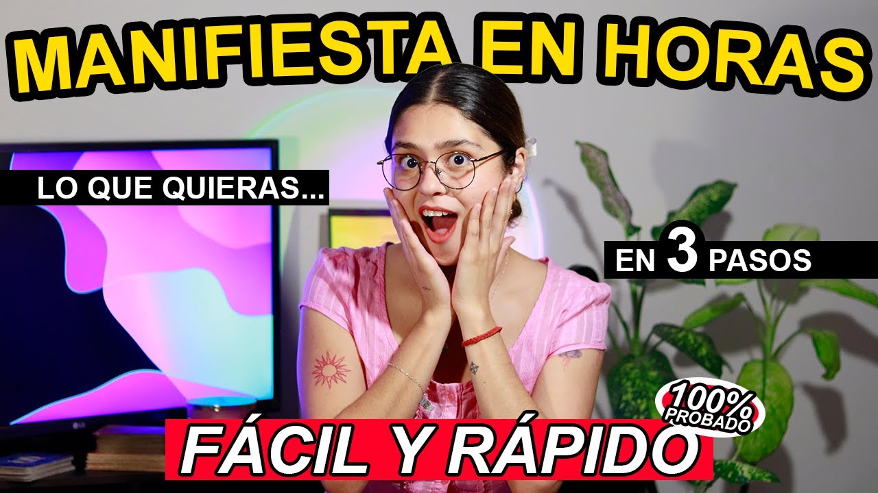 MÉTODO PARA MANIFESTAR lo que quieras FÁCIL Y RÁPIDO en 3 PASOS | LEY ...