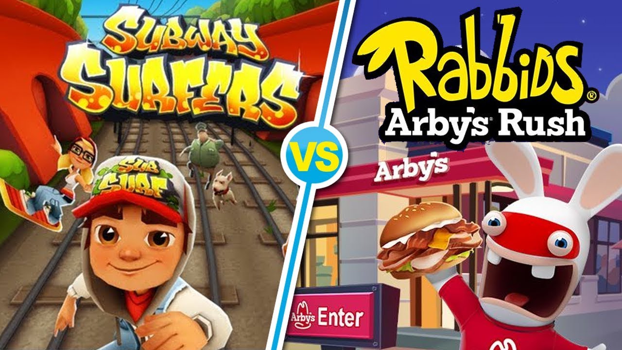 Subway Surfers -VS- Rabbids Arby's Rush - YouTube