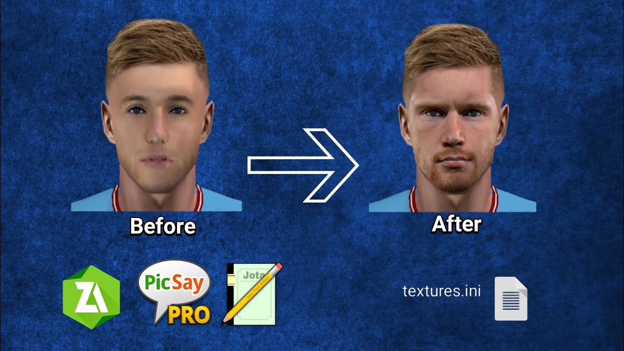 Tutorial | How to add and create new face in pes psp - YouTube