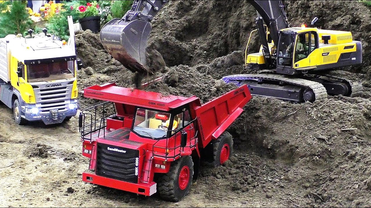 MEGA RC CONSTRUCTION SITE / FANTASTIC SCALE MODEL MACHINES IN ACTION ...