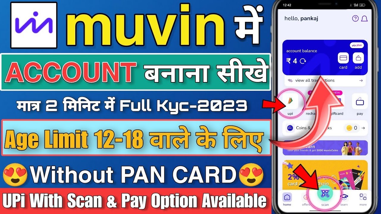 Best upi app for Teenager | Muvin Account Create 2023 | Muvin account ...