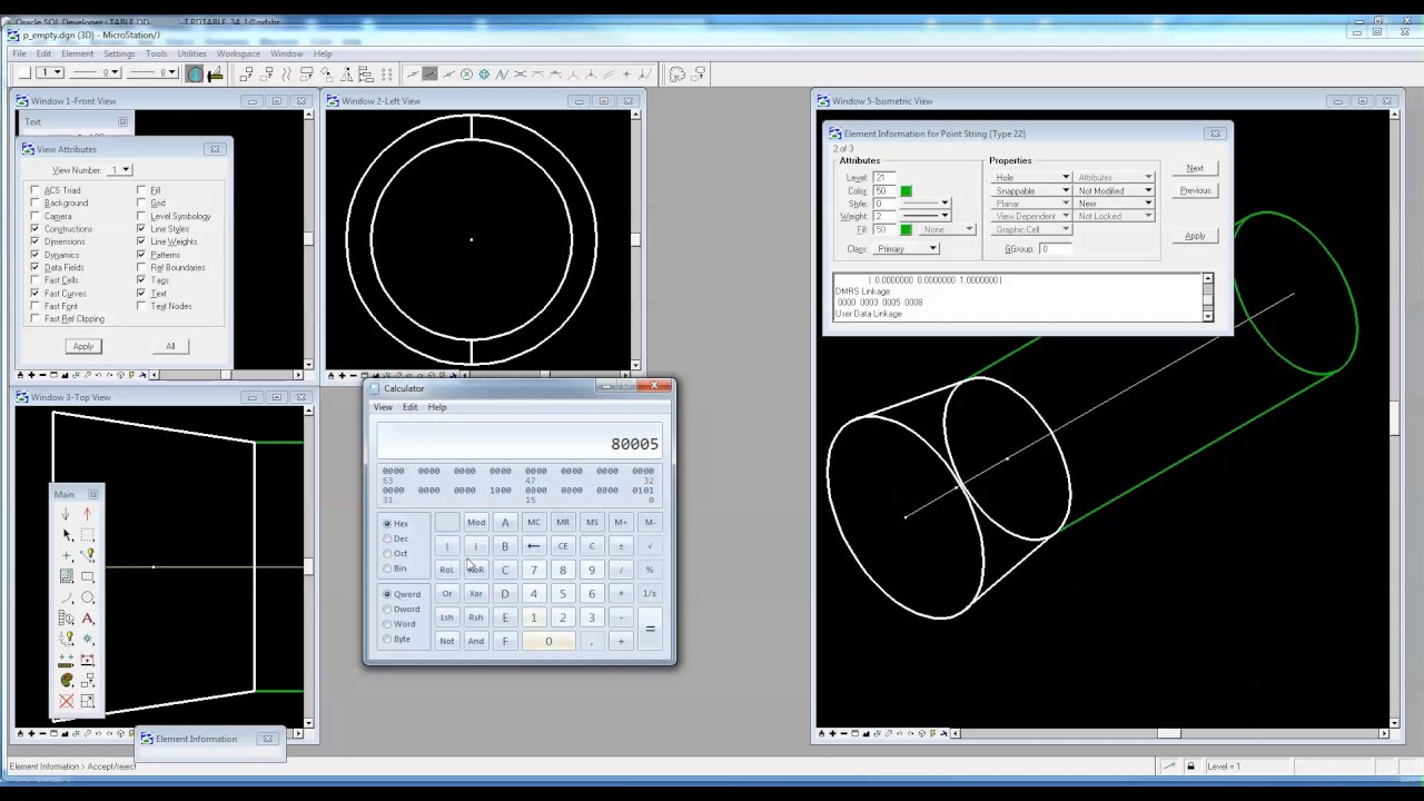 DB linkage on Microstation Graphic elements - YouTube