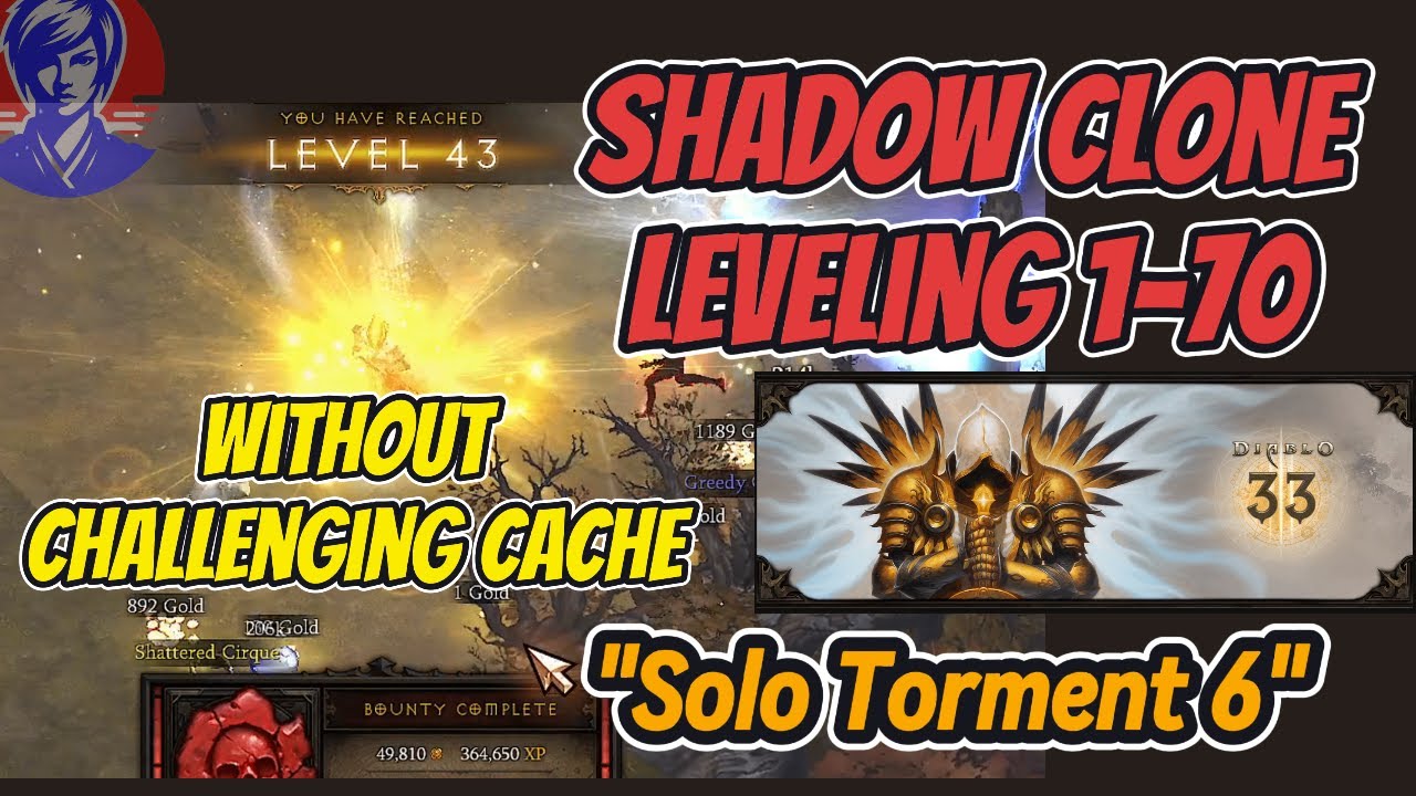 Diablo 3 Season33 Monk Leveling Solo T6 by Shadow Clone - YouTube