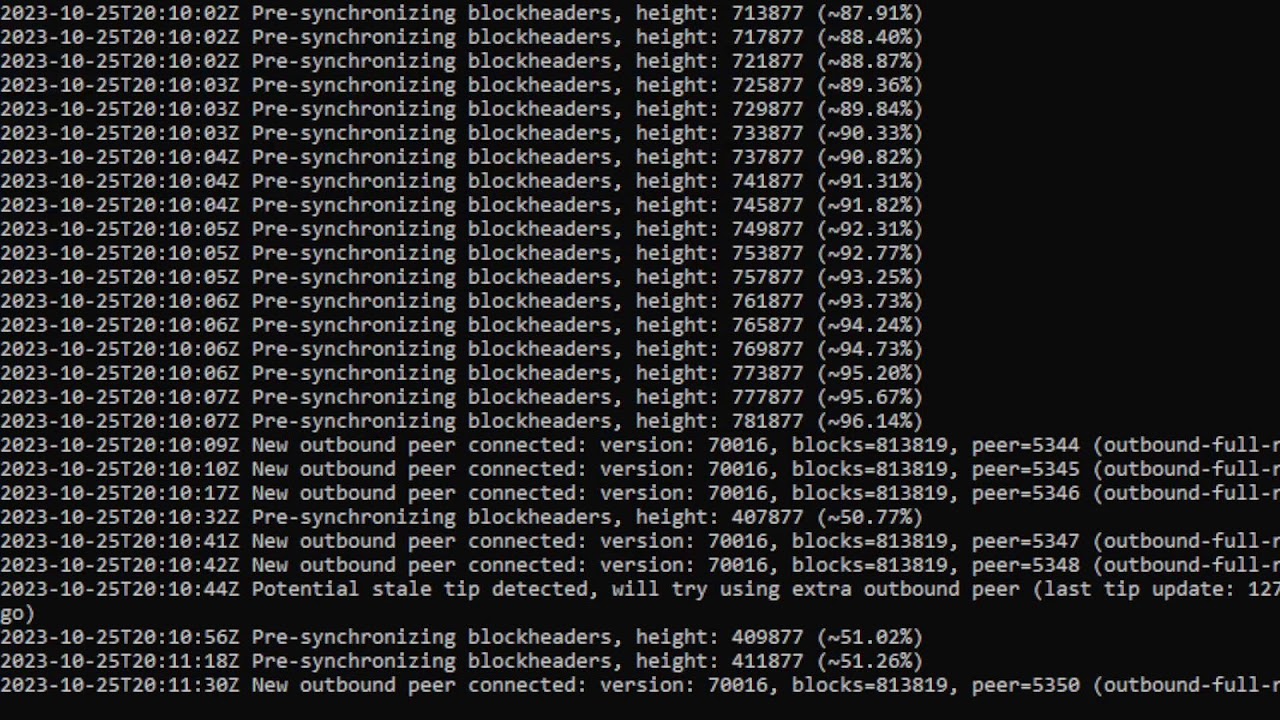 Bitcoin core network mining in real time - YouTube