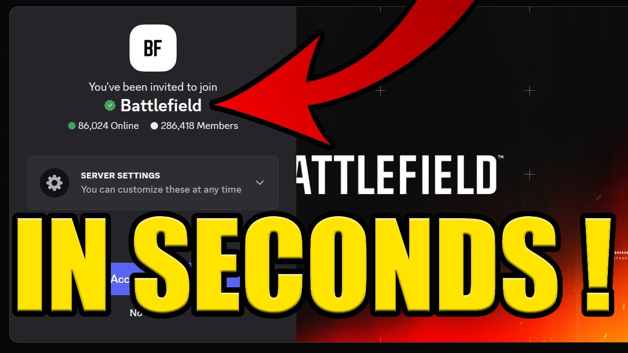 HOW to JOIN BATTLEFIELD DISCORD SERVER PC & MOBILE - YouTube