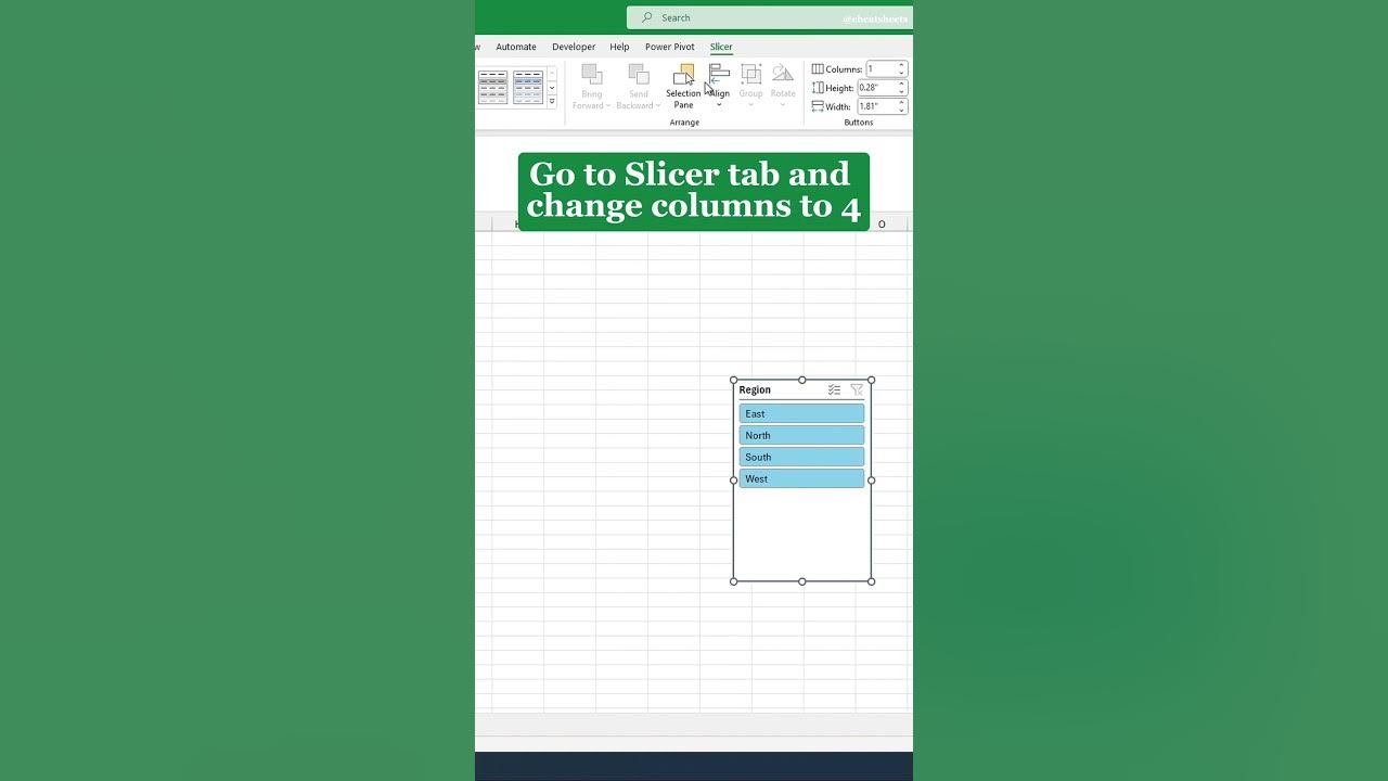 How to use SLICERS in 50 seconds! #excel #exceltips #exceltutorial - YouTube