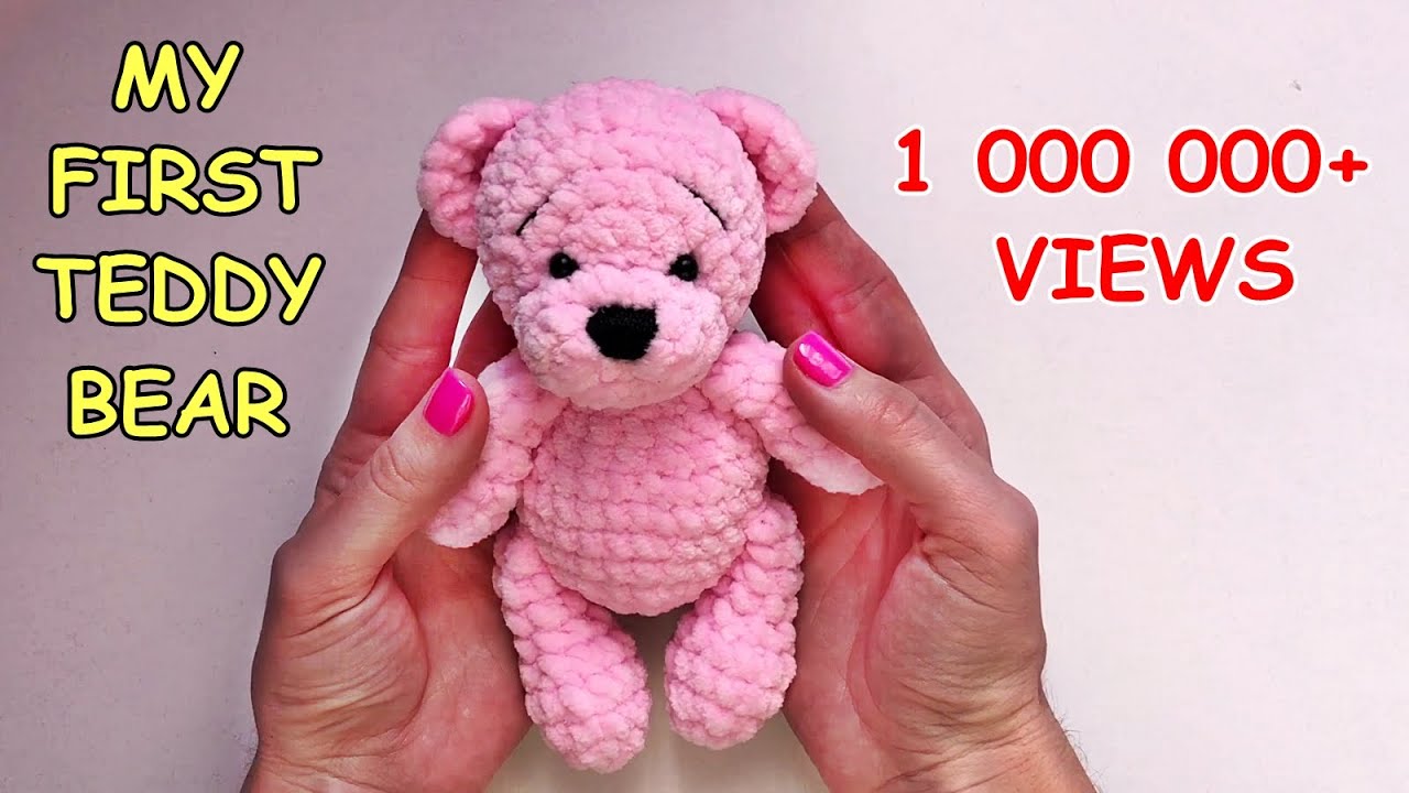 Crochet Teddy Bear Part 1 My First One Million Views Teddy Bear Crochet Bear Tutorial
